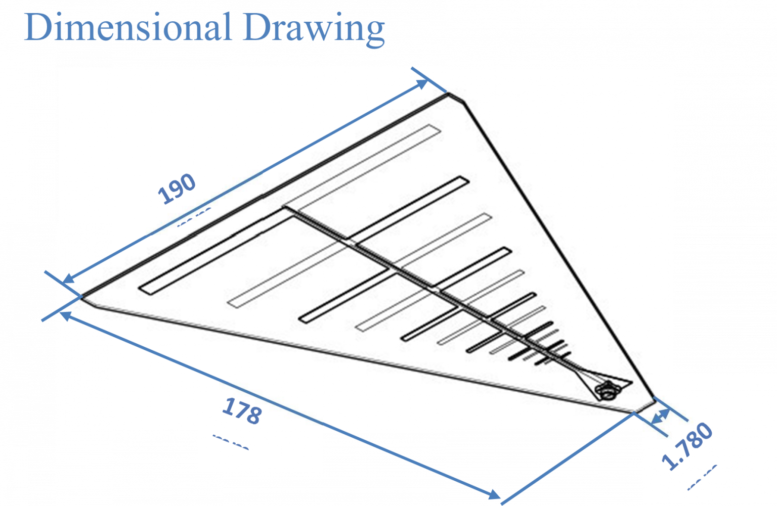 Log periodic dipole antenna 0.8 - 6 GHz - Elliptika expert in microwave
